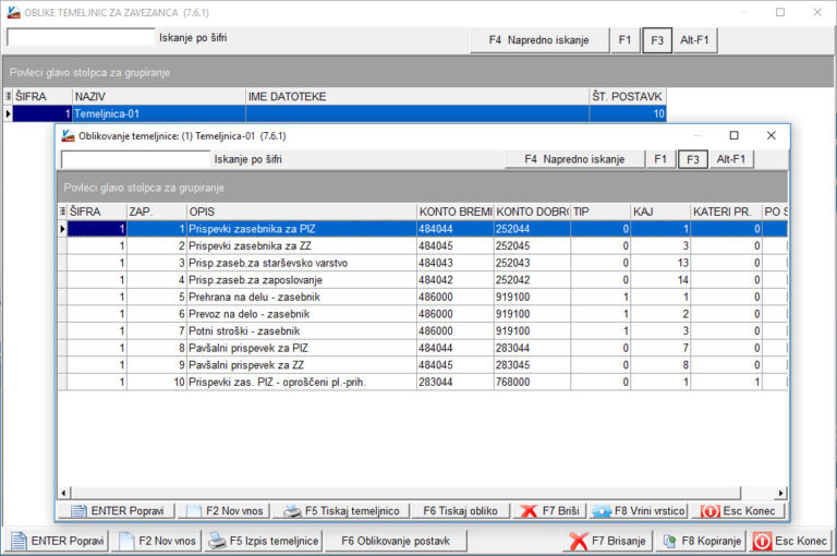 7.6.1. Oblikovanje temeljnice - Vasco - Računalniški inženiring